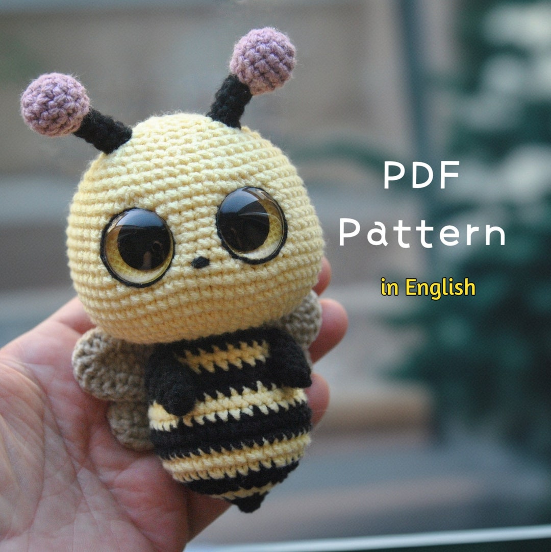 Zumi the Little Bee - Crochet Amigurumi Pattern PDF, Small 11cm Friend ...