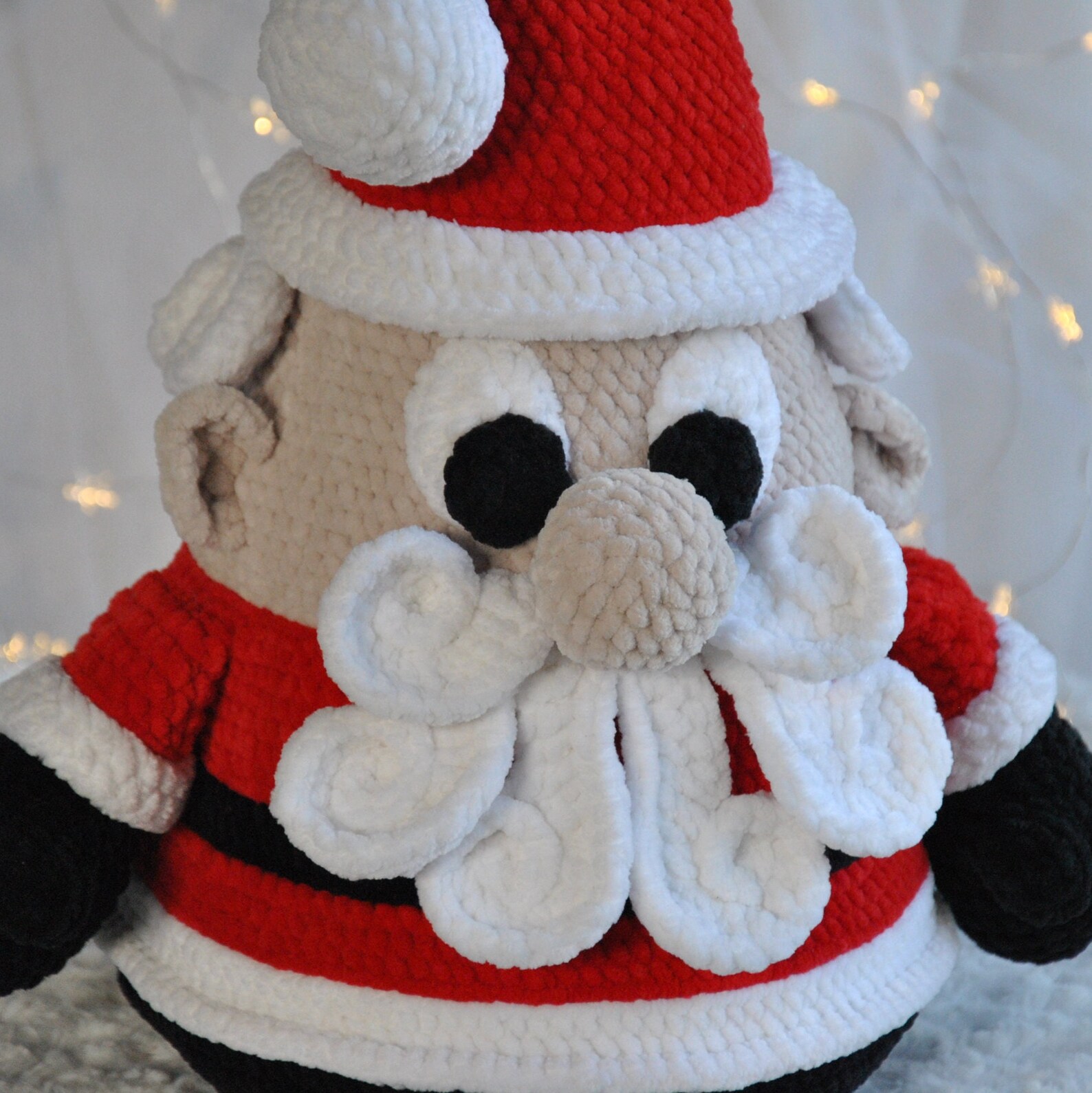 Huggable Big Santa Claus Amigurumi Crochet Pattern PDF - Etsy