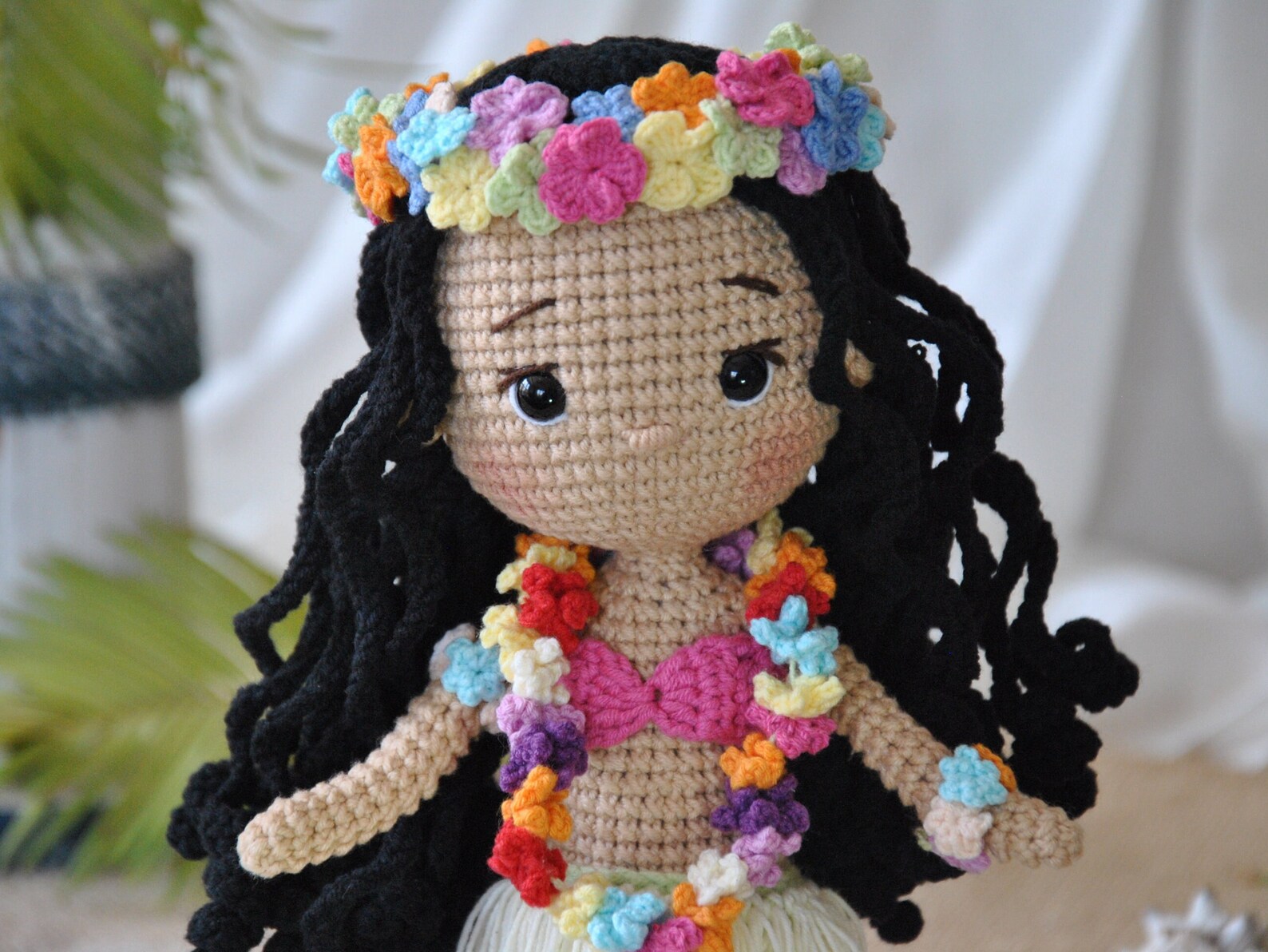 PDF Pattern, Kailani the Little Hawaiian Dancer Doll Amigurumi Crochet ...