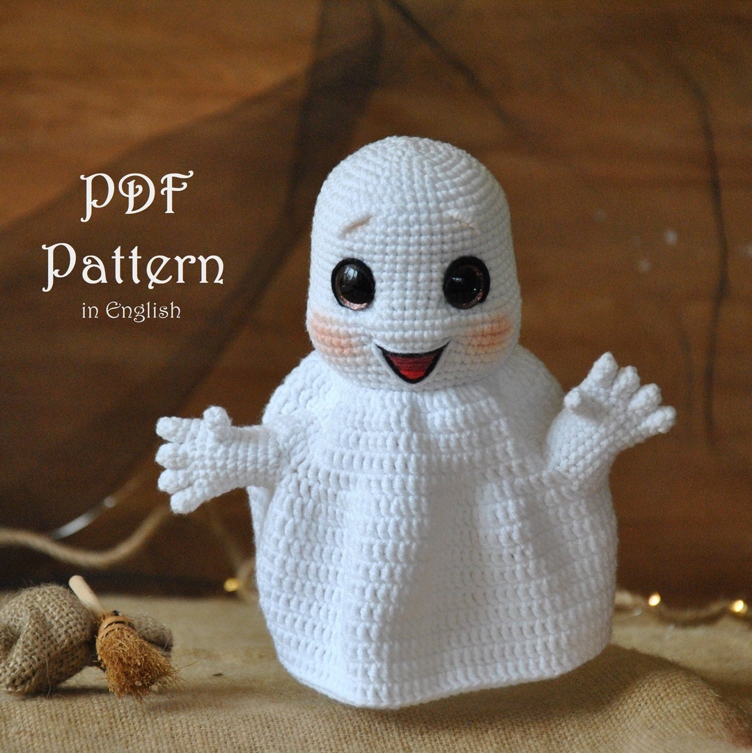 Glove Puppet Ghost Boo Amigurumi Crochet Pattern, PDF Pattern for ...