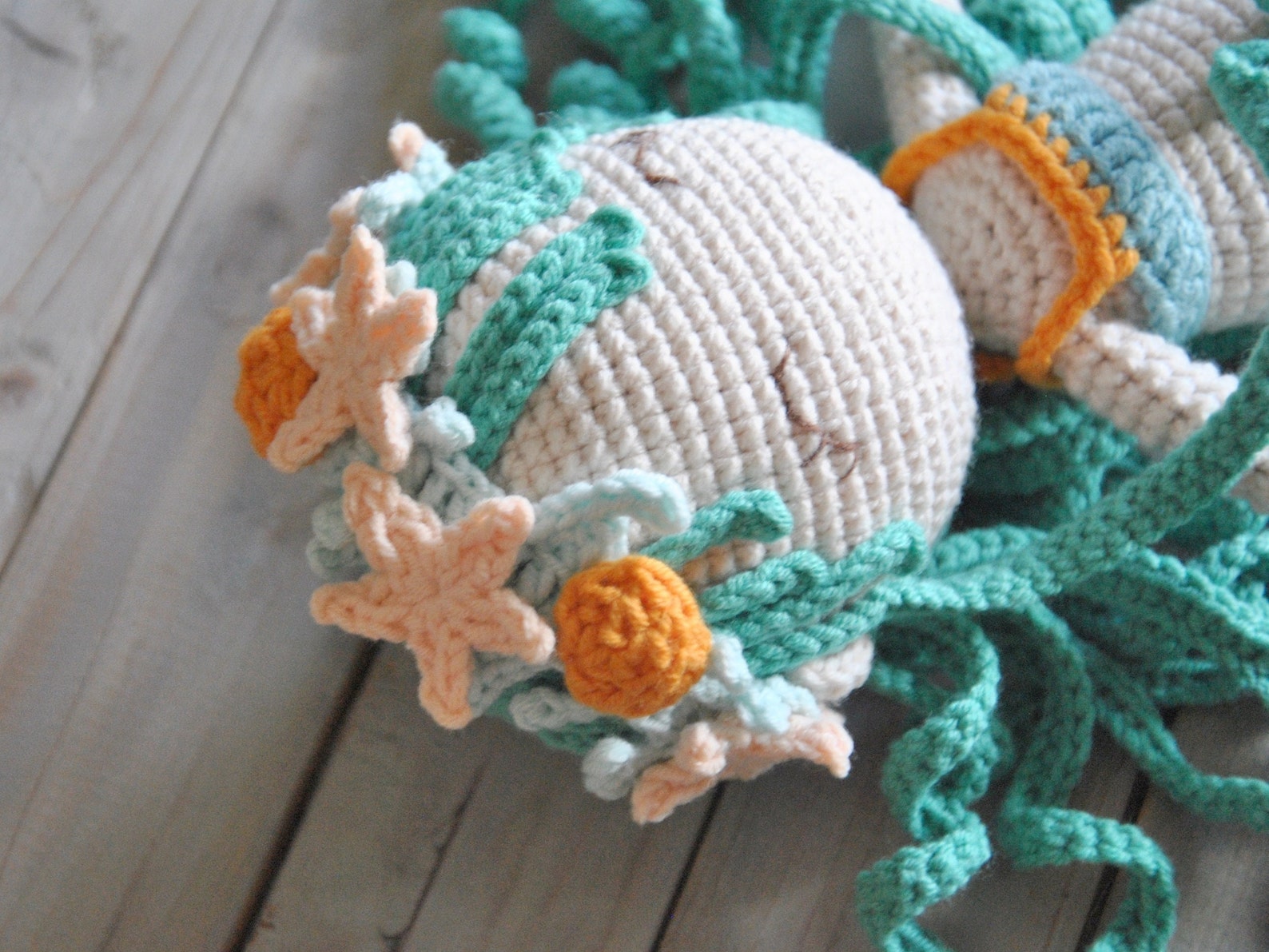 Marina the Little Mermaid Amigurumi Crochet Pattern With | Etsy