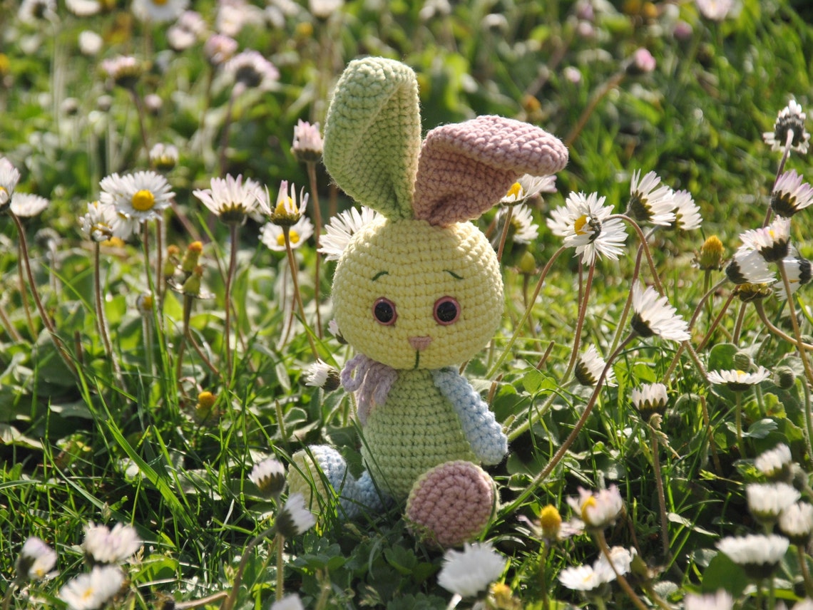 Rainbow Bunny Amigurumi Crochet Pattern - Etsy UK