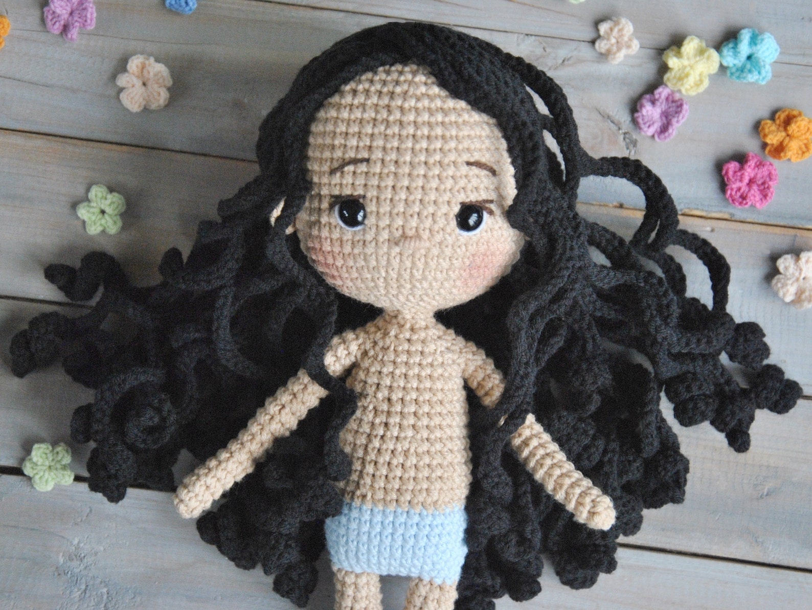 PDF Pattern, Kailani the Little Hawaiian Dancer Doll Amigurumi Crochet ...