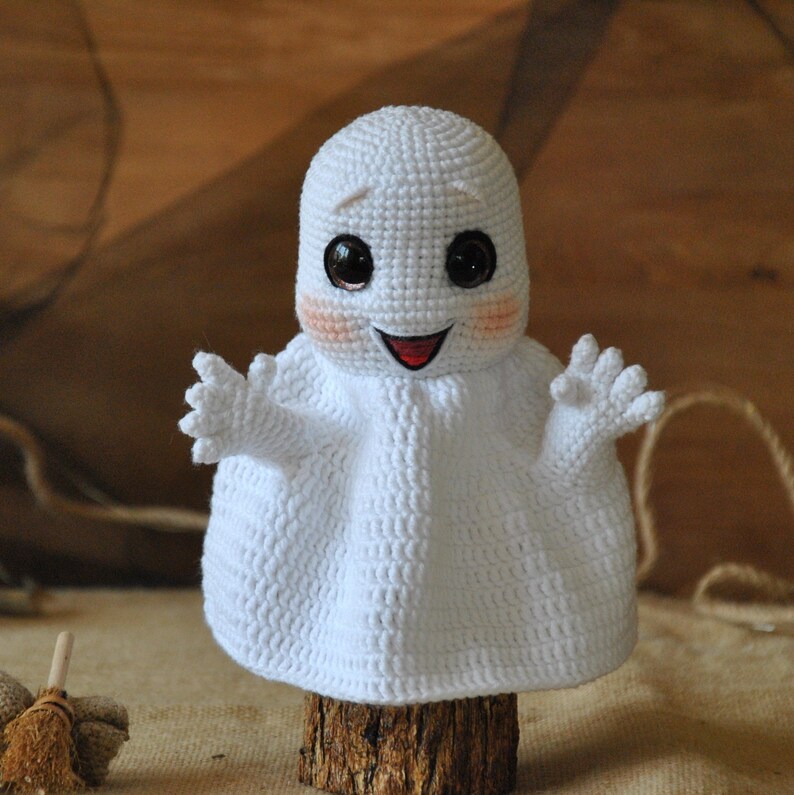 Glove Puppet Ghost Boo Amigurumi Crochet Pattern, PDF Pattern for ...