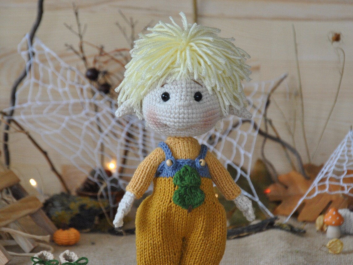 Little Forest Elf Lucky Crochet Amigurumi Pattern Dressable - Etsy