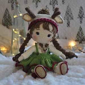 PDF Pattern, Little Doll Melanie Amigurumi, Poseable (moveable Head ...