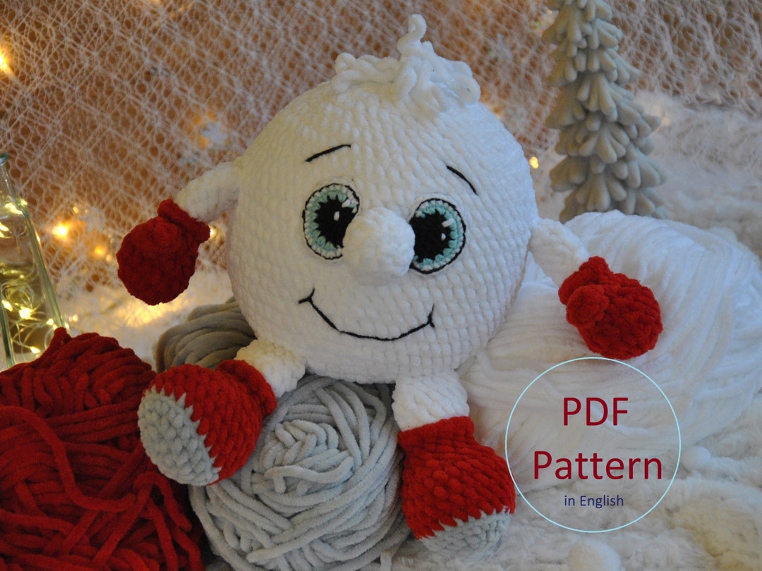 Snowball Amigurumi Crochet Pattern: Plush Toy (PDF Pattern) - Etsy