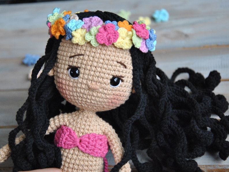 PDF Pattern, Kailani the Little Hawaiian Dancer Doll Amigurumi Crochet ...