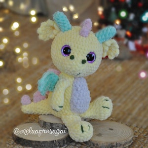Christmas Dragon Snowspark and Lemon Dragon :D Cute Little Plush Dragon ...