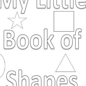My Little Book of Shapes Coloring Book - Etsy