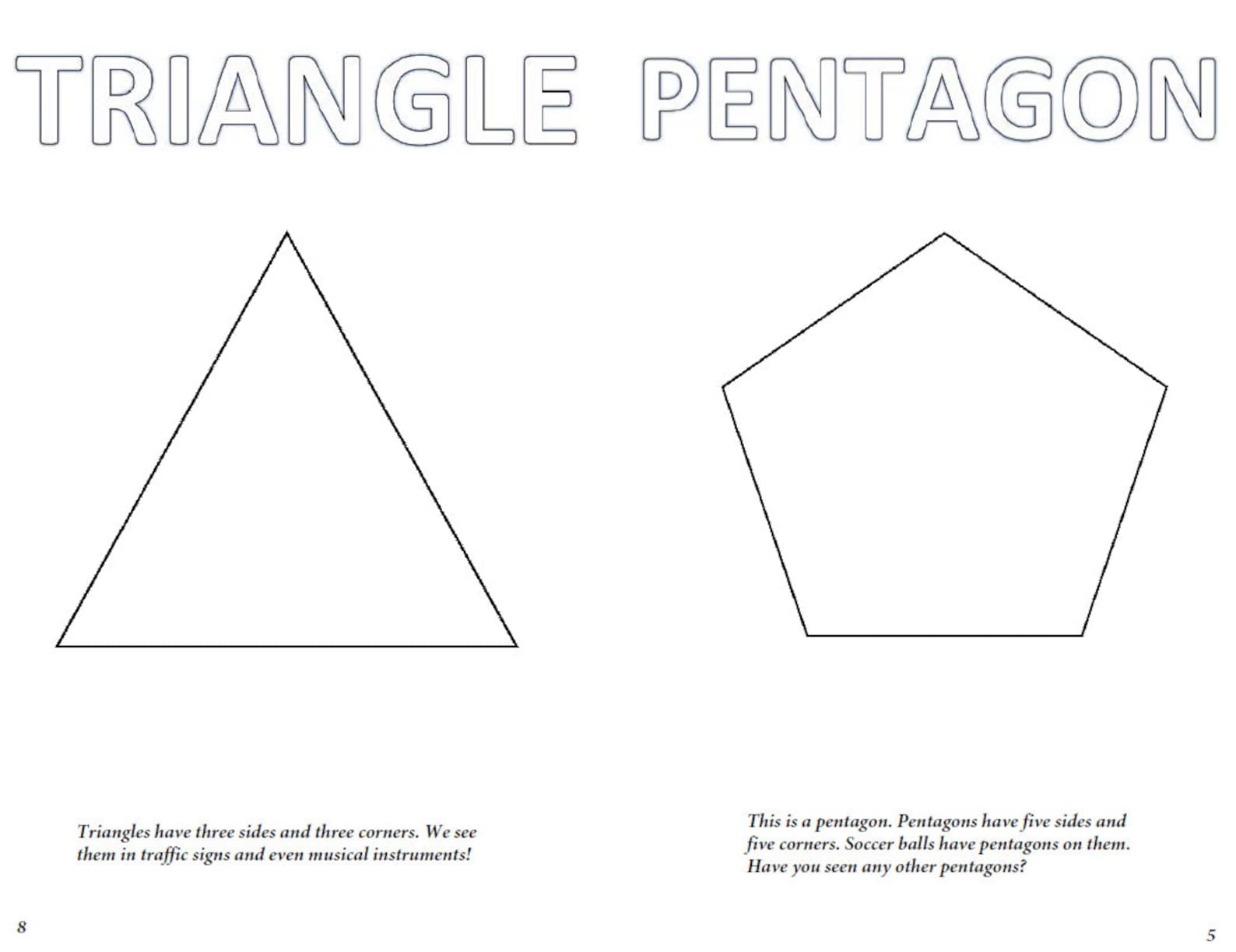 My Little Book of Shapes Coloring Book - Etsy