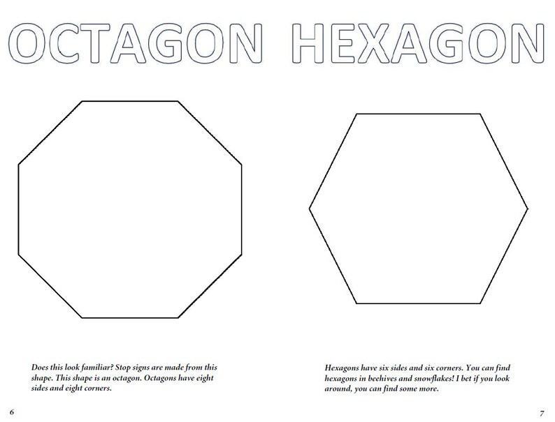 My Little Book of Shapes Coloring Book - Etsy