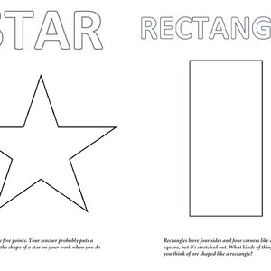 My Little Book of Shapes Coloring Book - Etsy