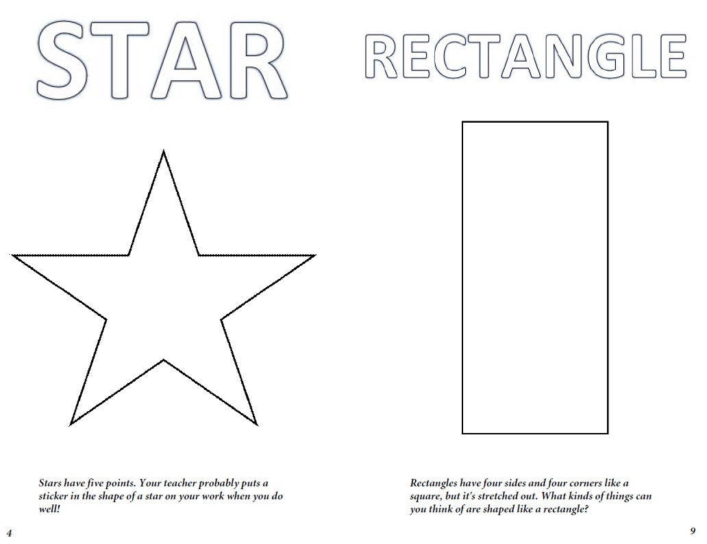 My Little Book of Shapes Coloring Book - Etsy