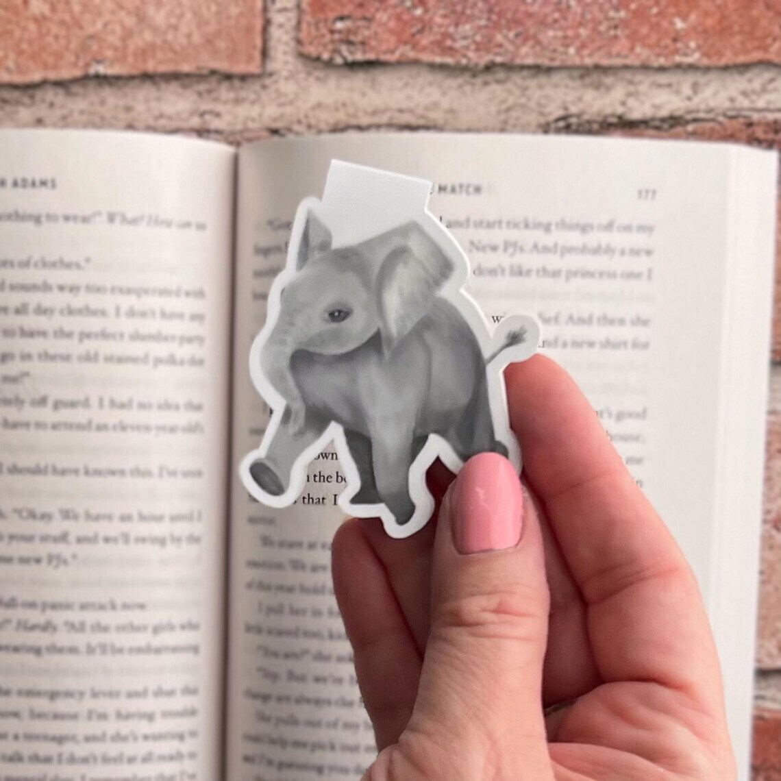 Elephant Magnetic Bookmark, Gift for Animal Loving Readers - Etsy