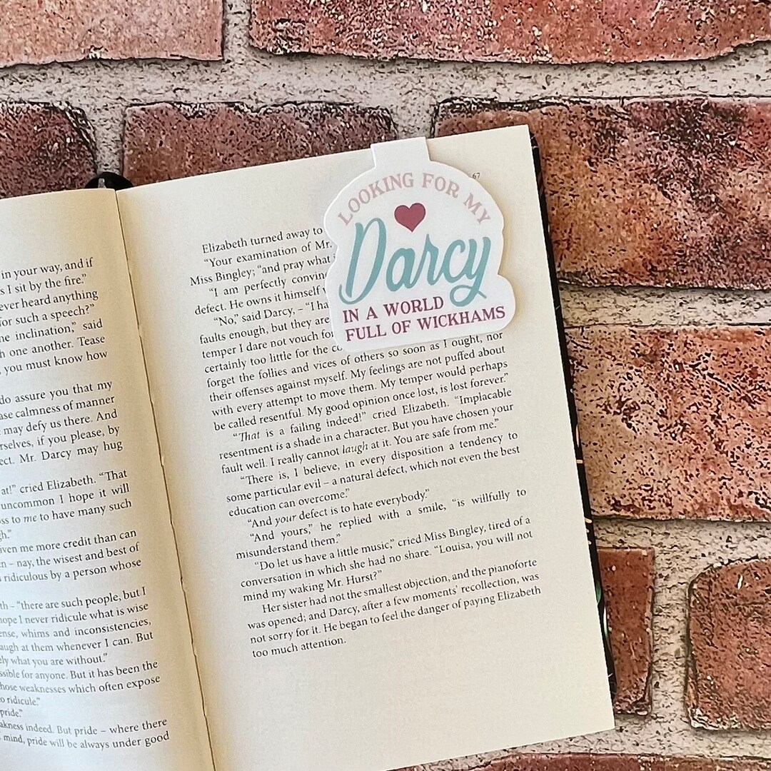 Jane Austen Magnetic Bookmark “looking for My Darcy in a World of ...