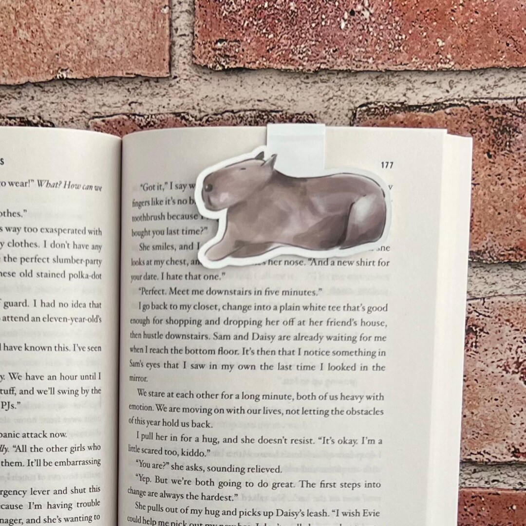 Cute Capybara Magnetic Bookmark, Gift for Animal Loving Readers - Etsy