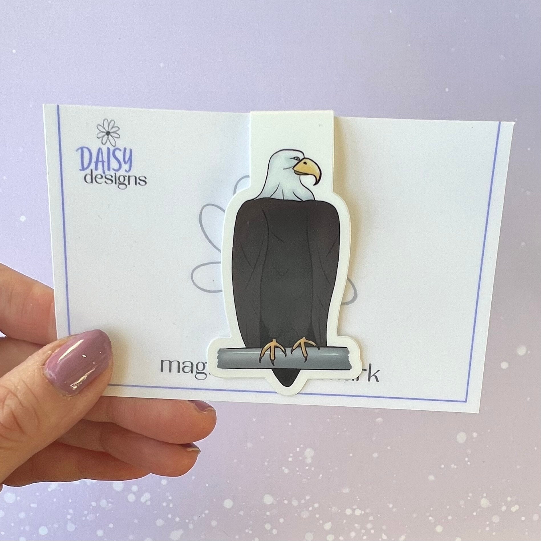 Bald Eagle Magnetic Bookmark: Laminated Birder Gift - Etsy