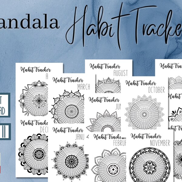 Habit Tracker Coloring - Etsy