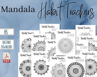 Habit Tracker Coloring - Etsy