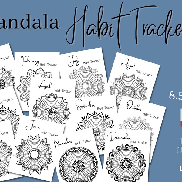 Habit Tracker Coloring - Etsy