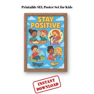 SEL Poster Set | Social Emotional Learning Posters | Motivational ...