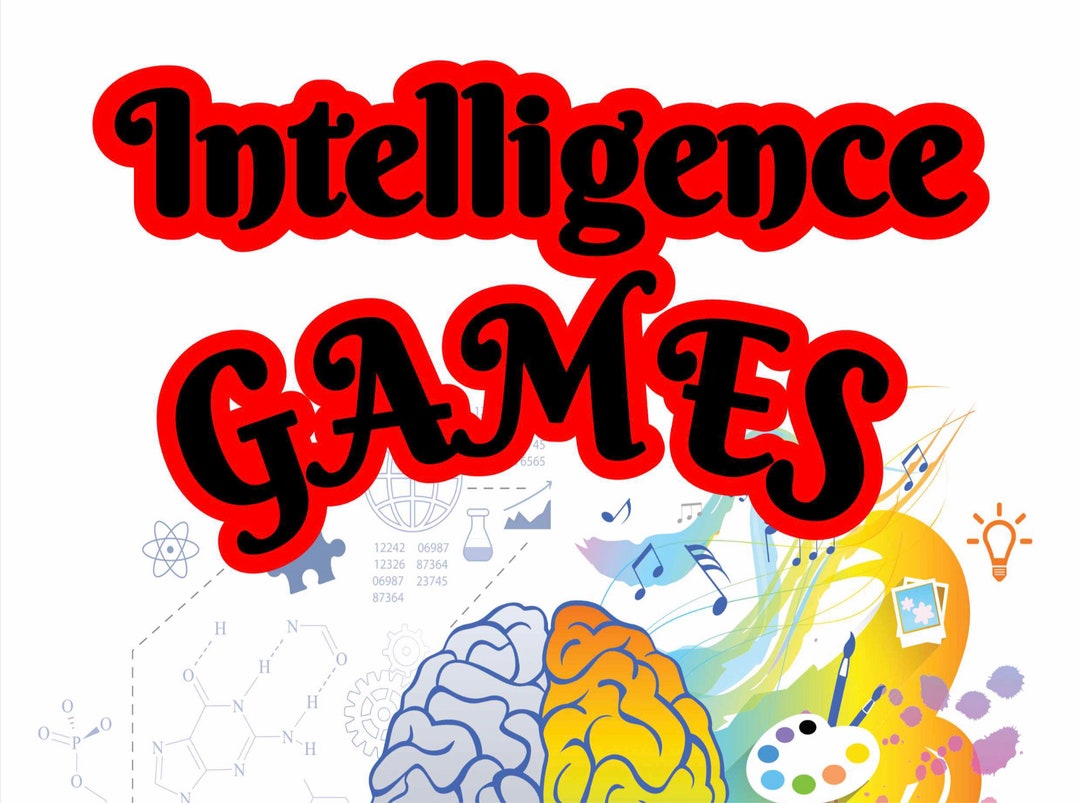 Printable Intelligence Games, Kids İntelligence Games, Downloadable - Etsy