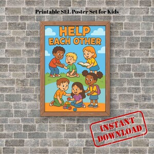 SEL Poster Set | Social Emotional Learning Posters | Motivational ...