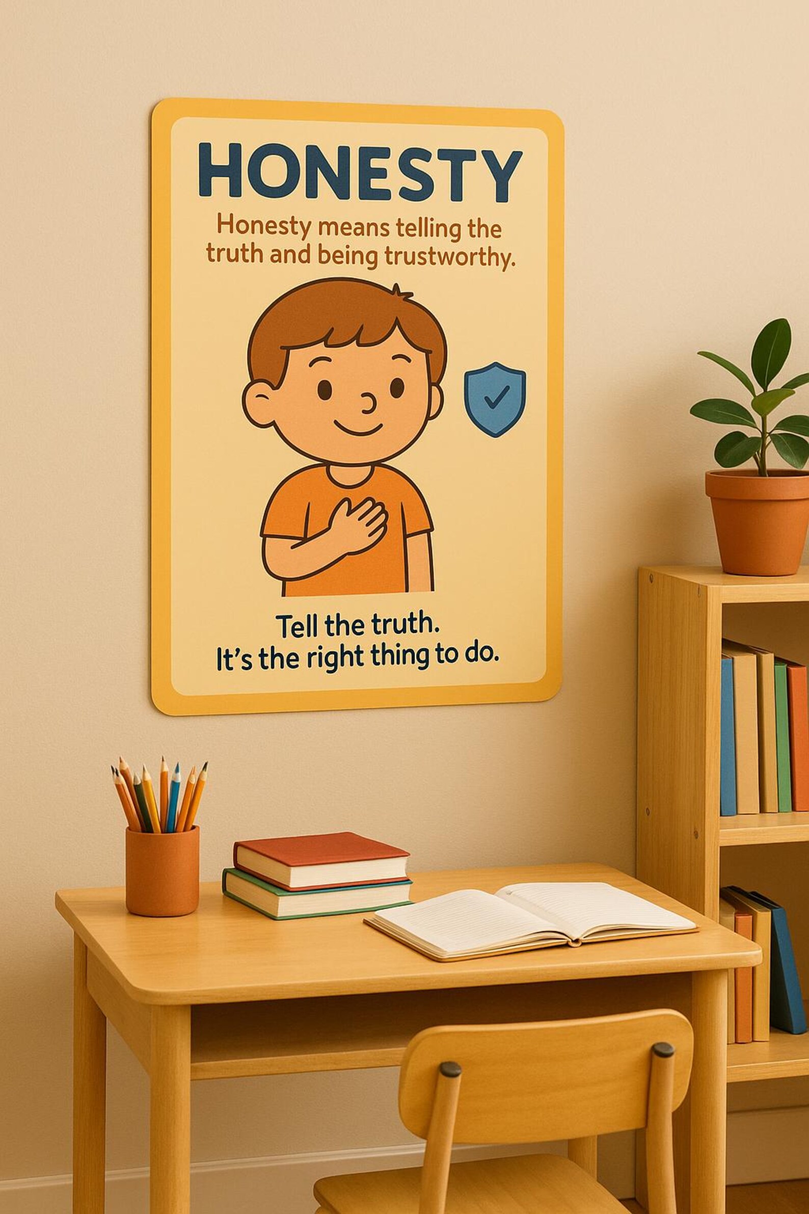 Honesty Poster for Kids – Character Education Printable for SEL ...