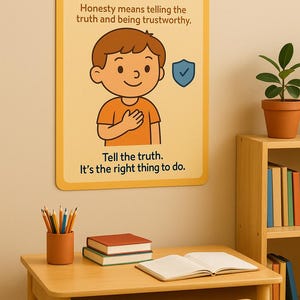 Honesty Poster for Kids – Character Education Printable for SEL ...