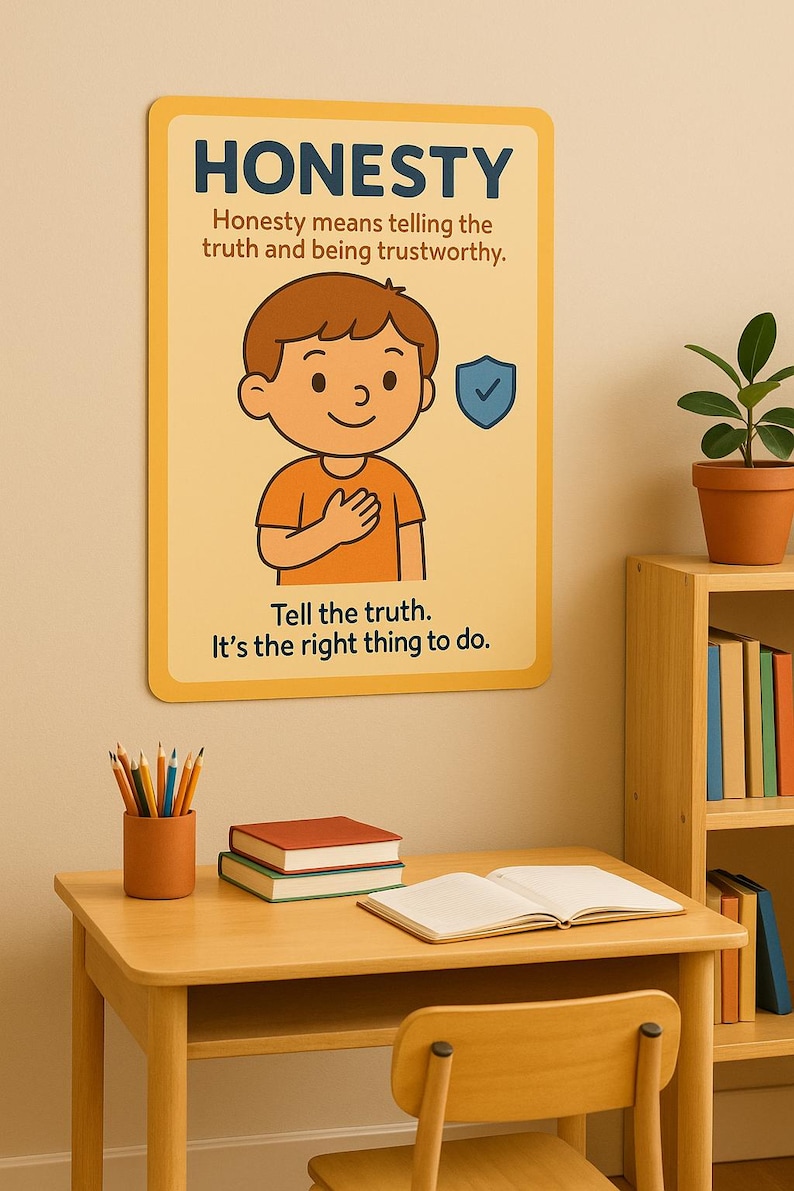 Honesty Poster for Kids – Character Education Printable for SEL ...