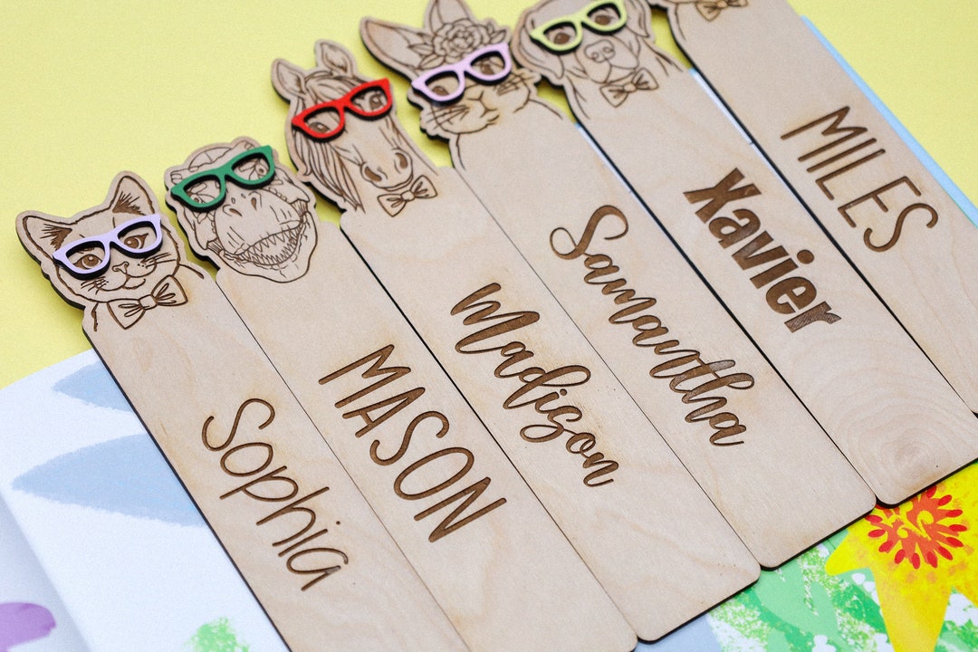 Personalized Kids Bookmarkbookmark Giftback to Schoolreader - Etsy