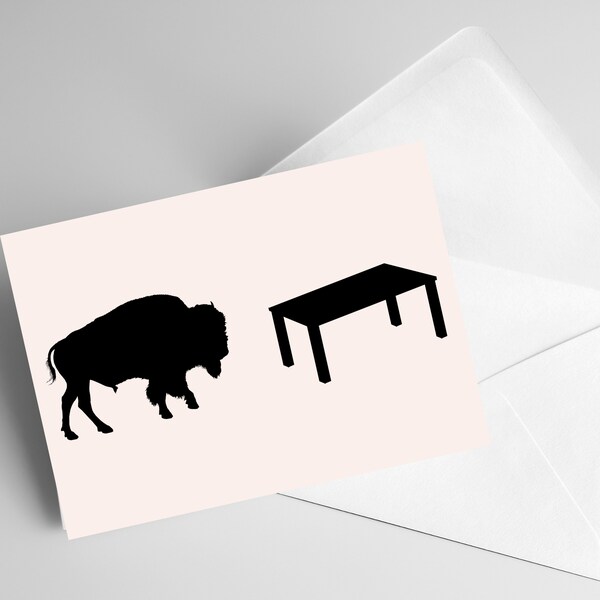 Buffalo Birthday Card - Etsy