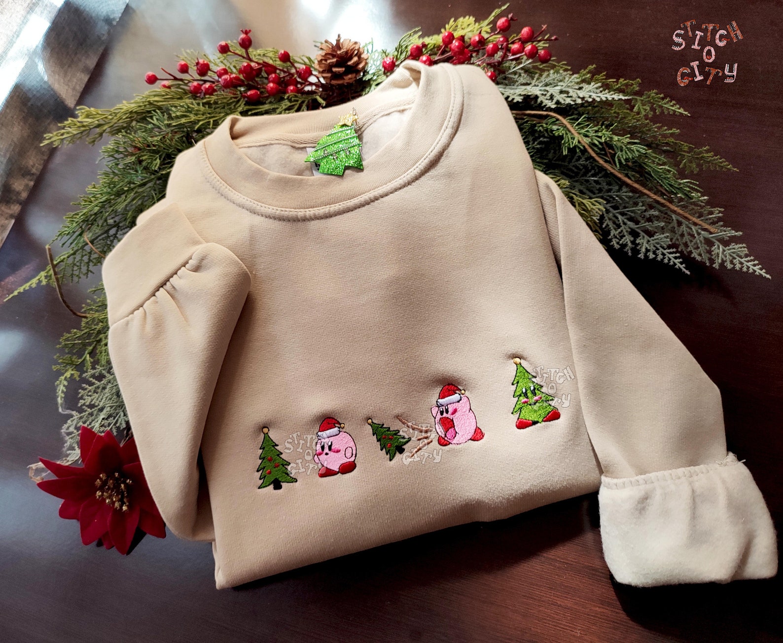 Embroidered Pinky Character Inspired Embroidered Christmas - Etsy