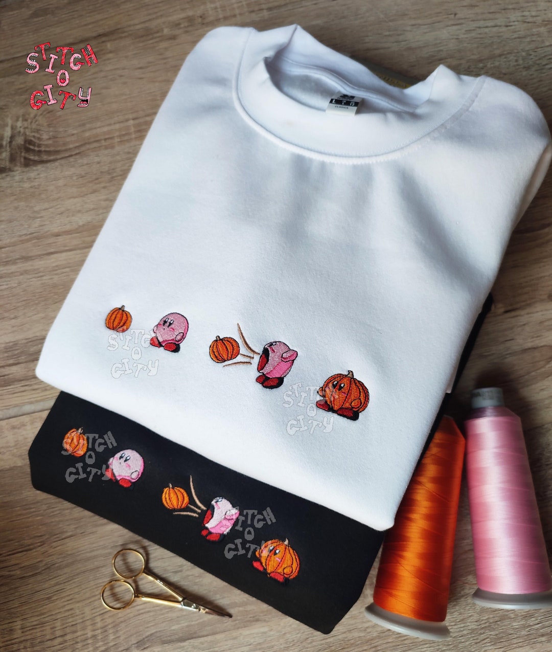 Embroidered Pinky Character Inspired, Embroidered Halloween Sweatshirt ...