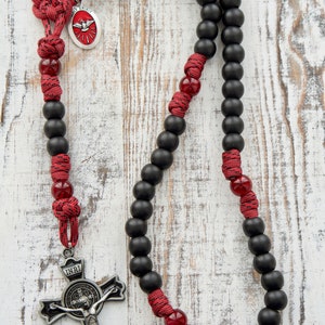 The Crimson Shield Holy Spirit Confirmation Rosary 5 Decade Catholic ...