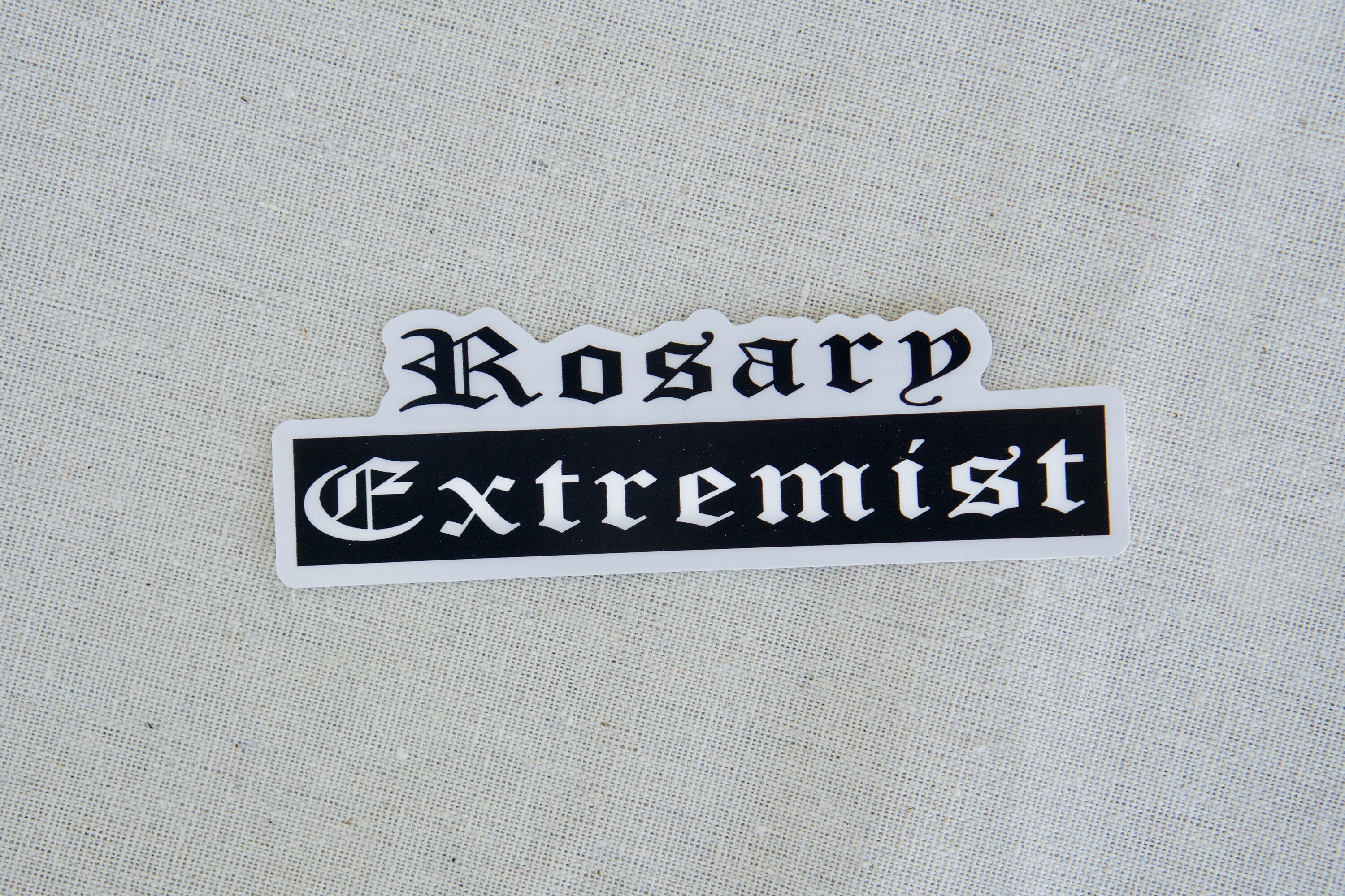 Rosary Extremist Catholic Vinyl Sticker - Etsy