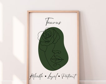 TAURUS Warrior Wall Art Instant Digital Download - Etsy