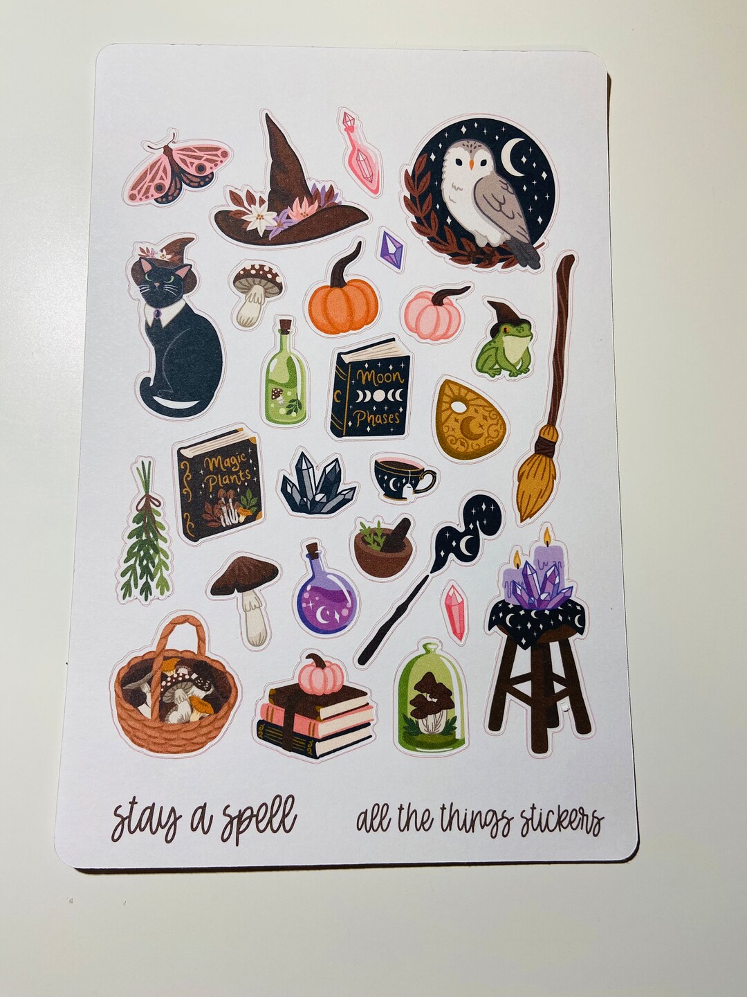 Planner Stay A Spell Sticker Sheets - Etsy