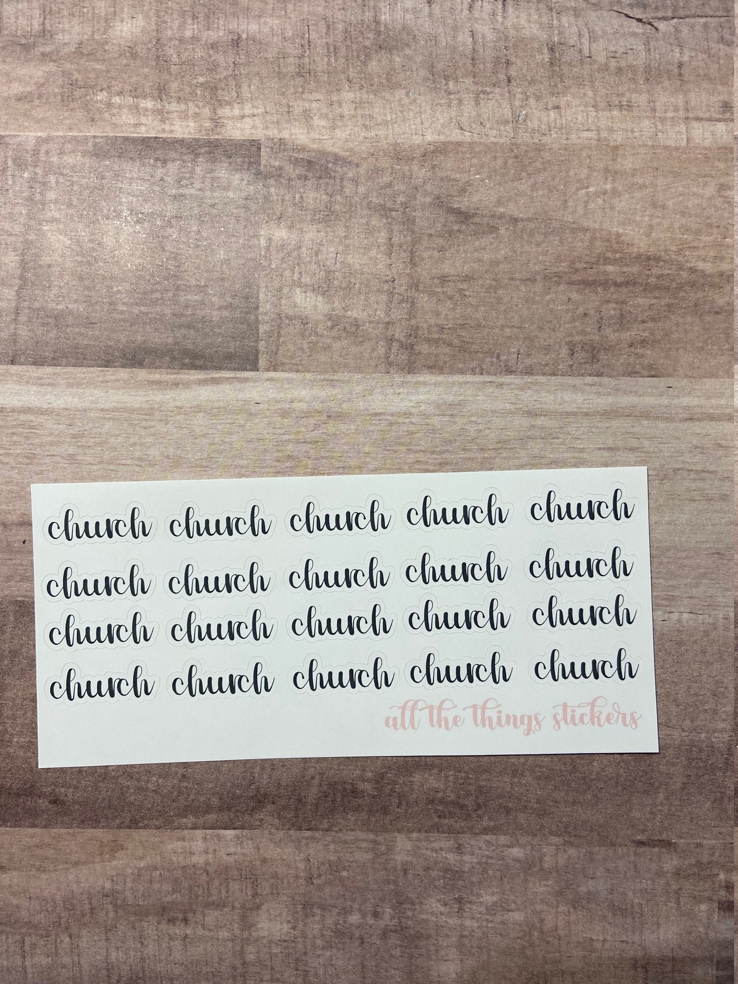 Church Scripts for Planner - Etsy