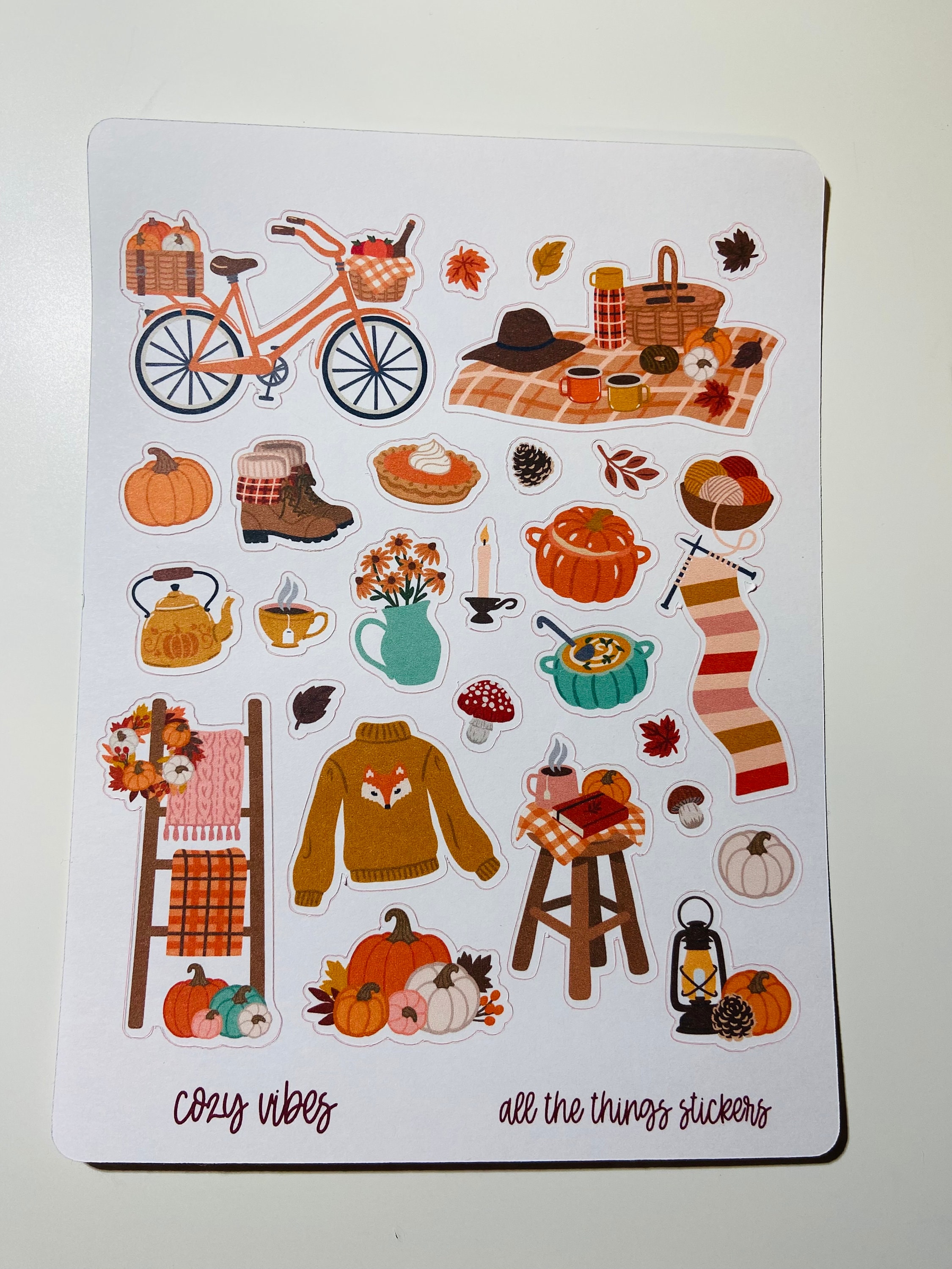 Planner Cozy Sticker Sheet - Etsy