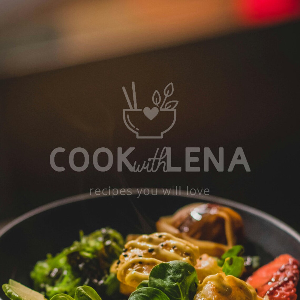 Cooking Modern Blog Logo, Premade Culinary Brand, Simple Food Truck ...