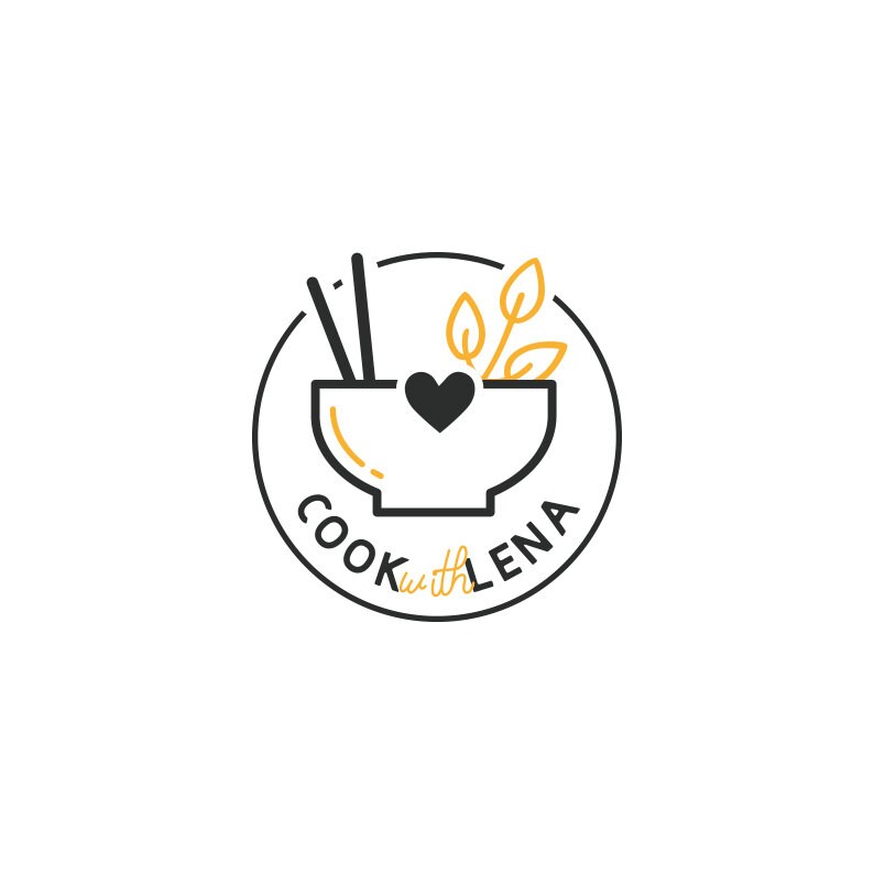 Cooking Modern Blog Logo, Premade Culinary Brand, Simple Food Truck ...