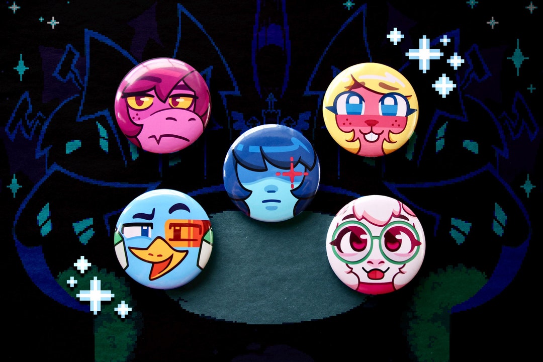 Deltarune Pinback Buttons— 44mm / 1.73" - Etsy