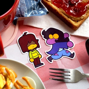 GOD DAMMIT KRIS Deltarune Vinyl Stickers Kris and Susie - Etsy