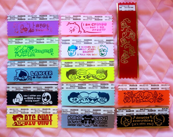 Badge Ribbons—deltarune, Homestuck, SBAHJ, Cringe but Free - Etsy