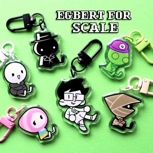 1.5" Acrylic Charms—mayor, MSPA Reader, Clubs Deuce, Clover, MS Paint ...