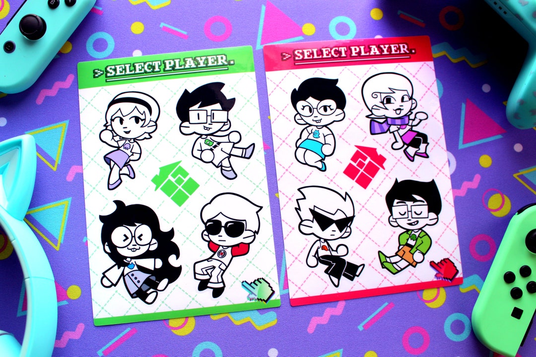 Homestuck beta & Alpha Kids Sticker Sheet Set - Etsy