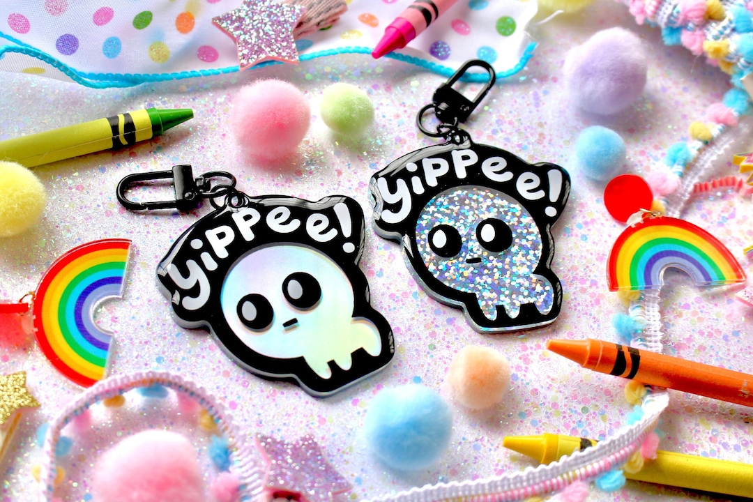 YIPPEE TBH Creature 2.5" Holographic Acrylic Charm - Etsy