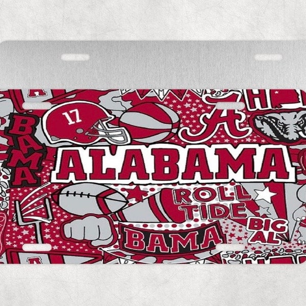 Alabama Football License Plate - Etsy